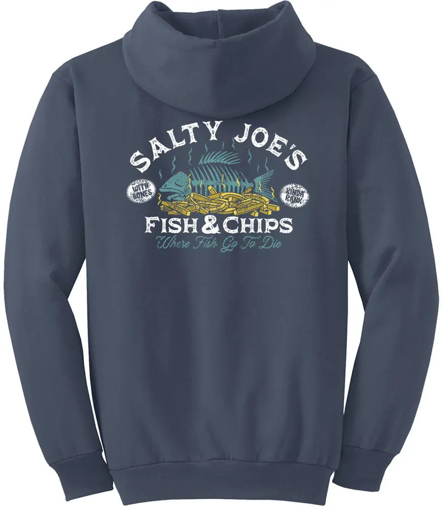 Salty Joe's Fish N' Chips Pullover Hoodie - Salty Joe's