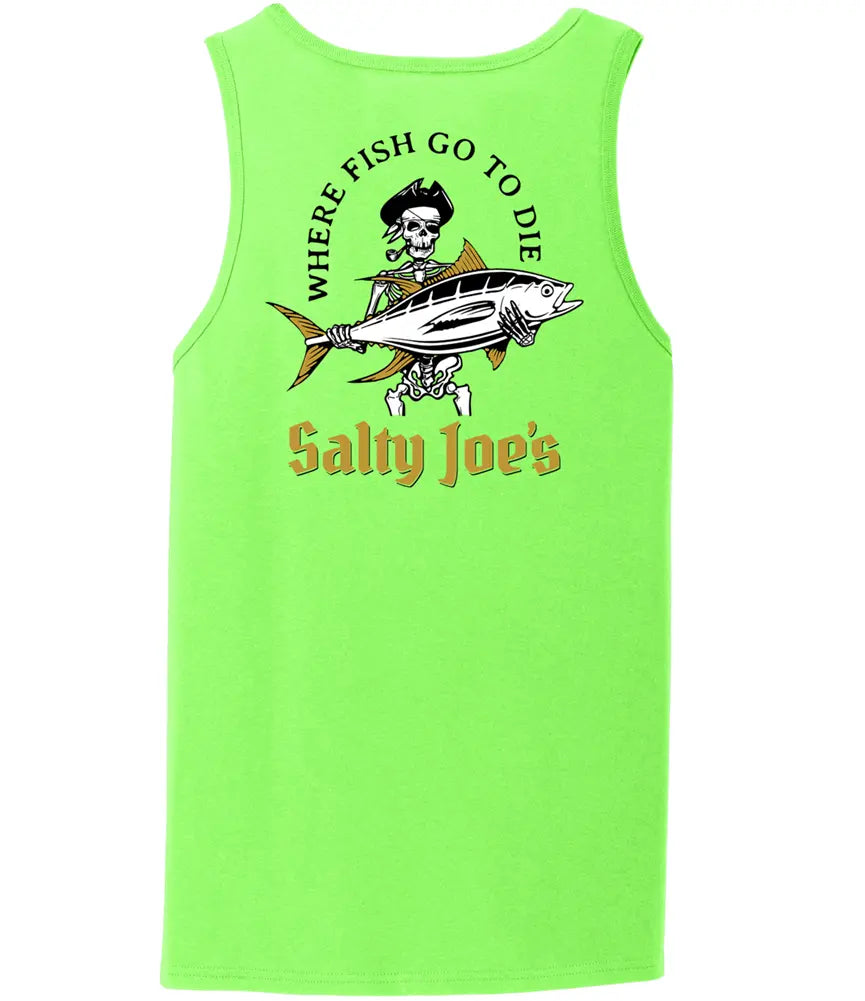 Salty Joe's Ol' Angler Fishing Tank Top - Durable Outdoor Sportswear