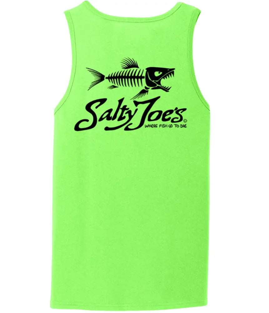 Men's Fishing Tank Tops ★ Salty Joe's Skeleton Fish Tank Top